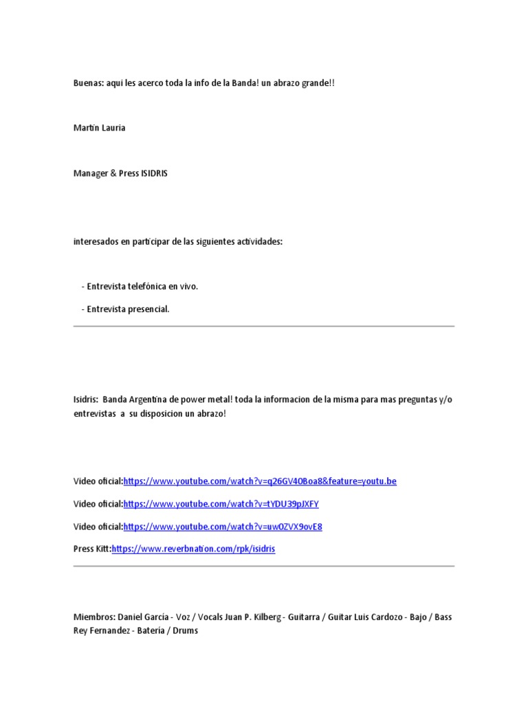 Isidris | PDF | Artistas | Músicos