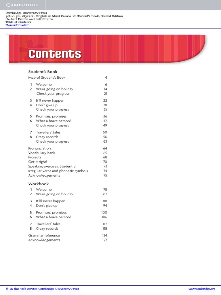 English in Mind 1b | PDF | English Language | Adjective