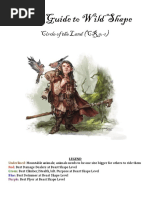 D&D 5E Beast Shapes Overview | PDF | Zoology