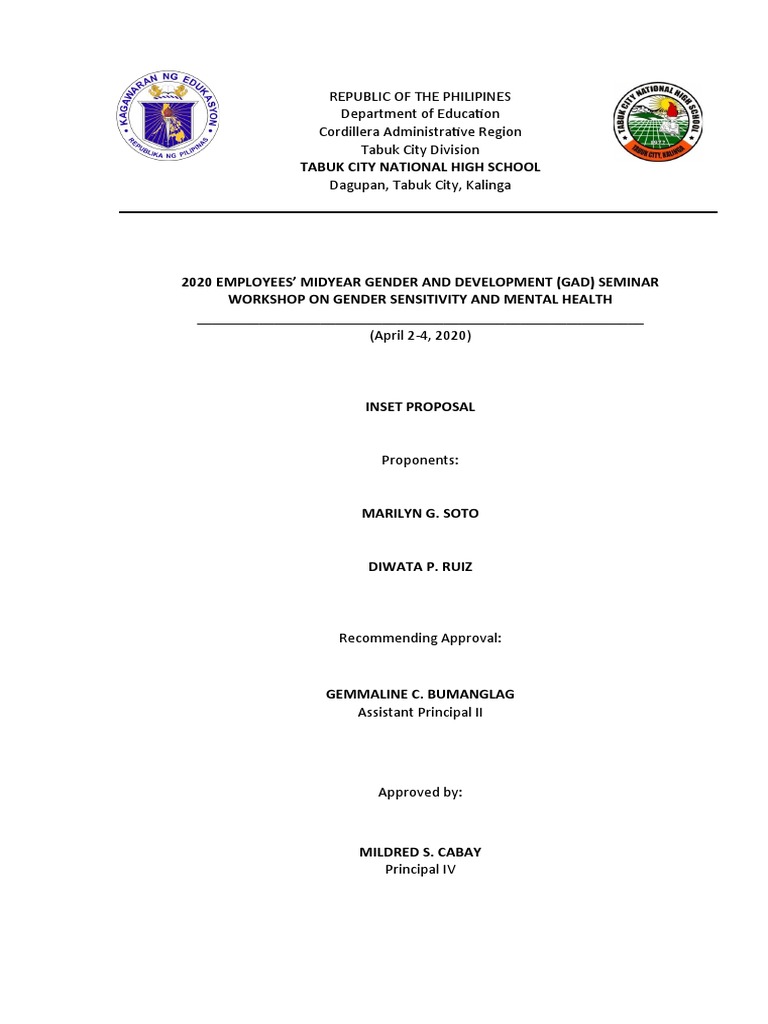 Advancing Gender Sensitivity and Mental Well-Being: A Proposal for ...