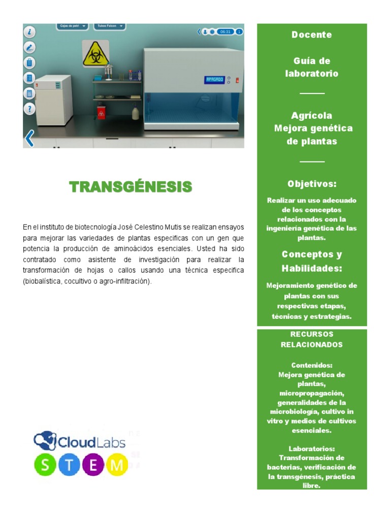 Transgenesis | PDF | Transformación (Genética) | Biología Celular)
