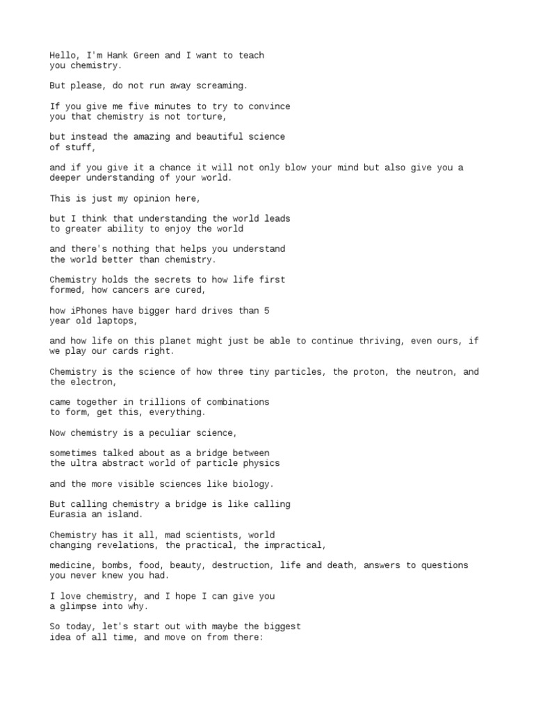 (English) The Nucleus - Crash Course Chemistry #1 (DownSub - Com) | PDF ...