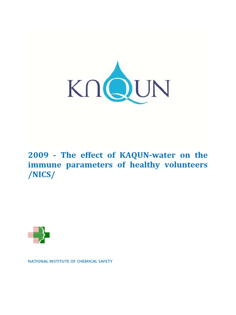 2009 Effect Kaqun Water | PDF | Lymphocyte | Immune System