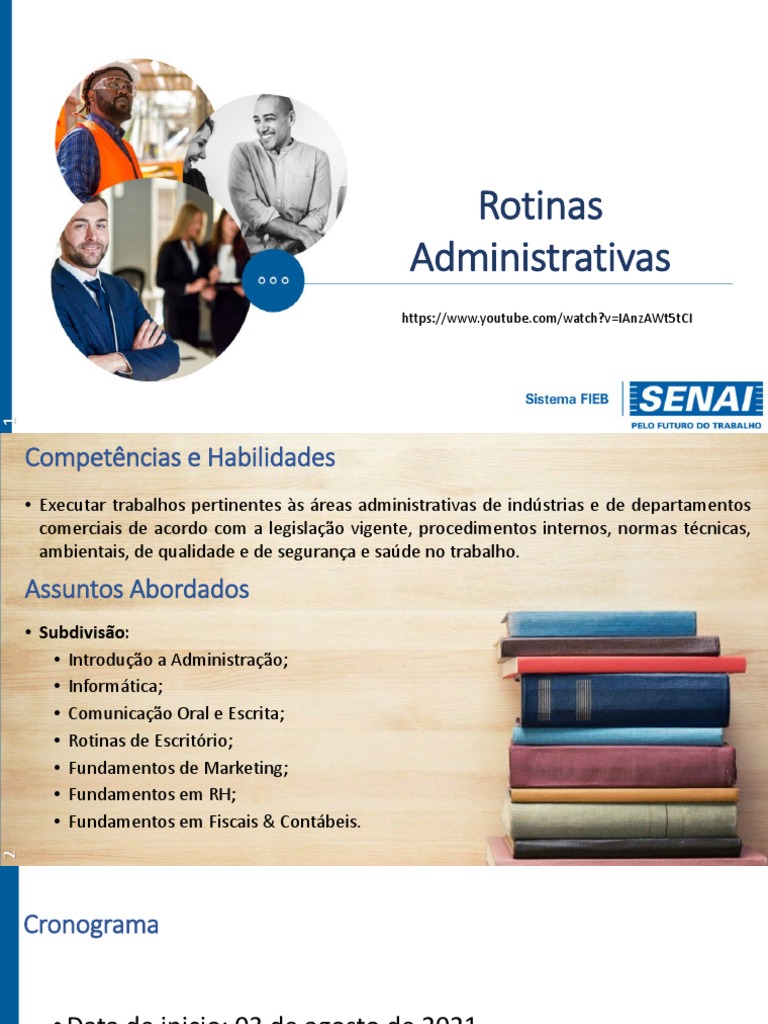 Rotinas Administrativas - Parte - Adm | PDF | Comunicação | Planejamento