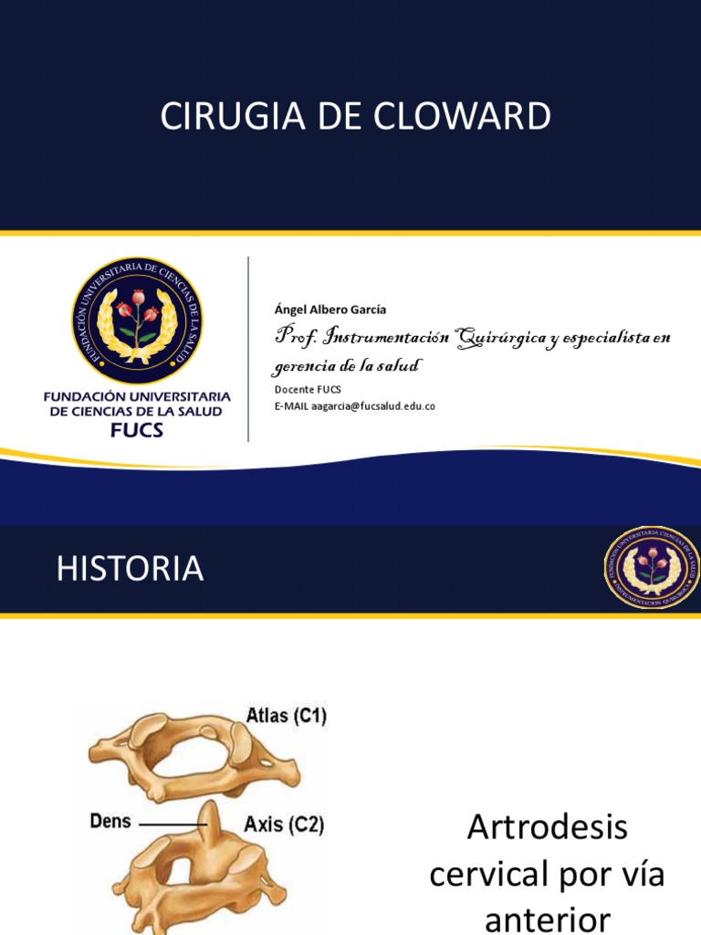 Clase 10 Cloward | PDF | Vértebra | Especialidades Medicas