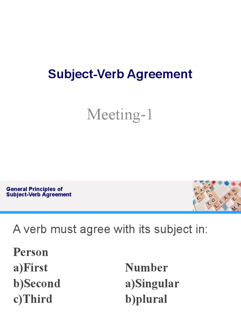 Understanding Subject-Verb Agreement: A Comprehensive Guide to the Rules and Examples of Subject ...