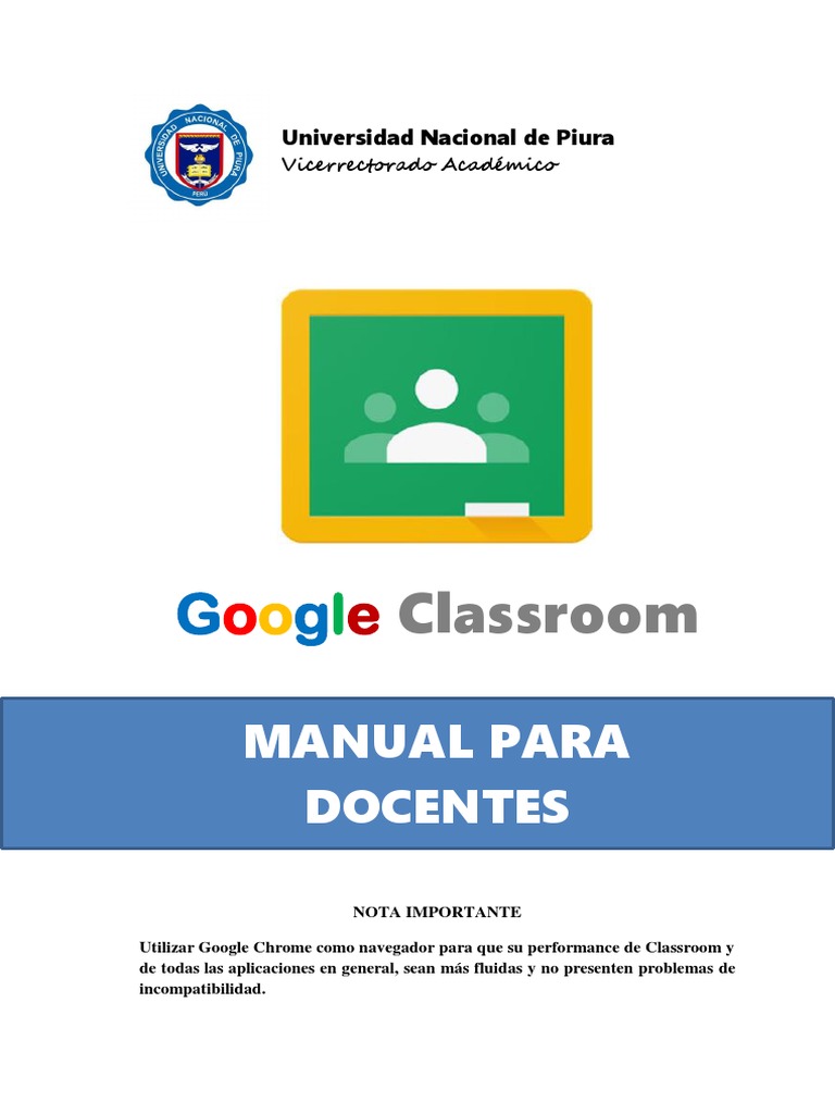 Manual de Google Classroom para Docentes | PDF | Cuestionario | Prueba ...