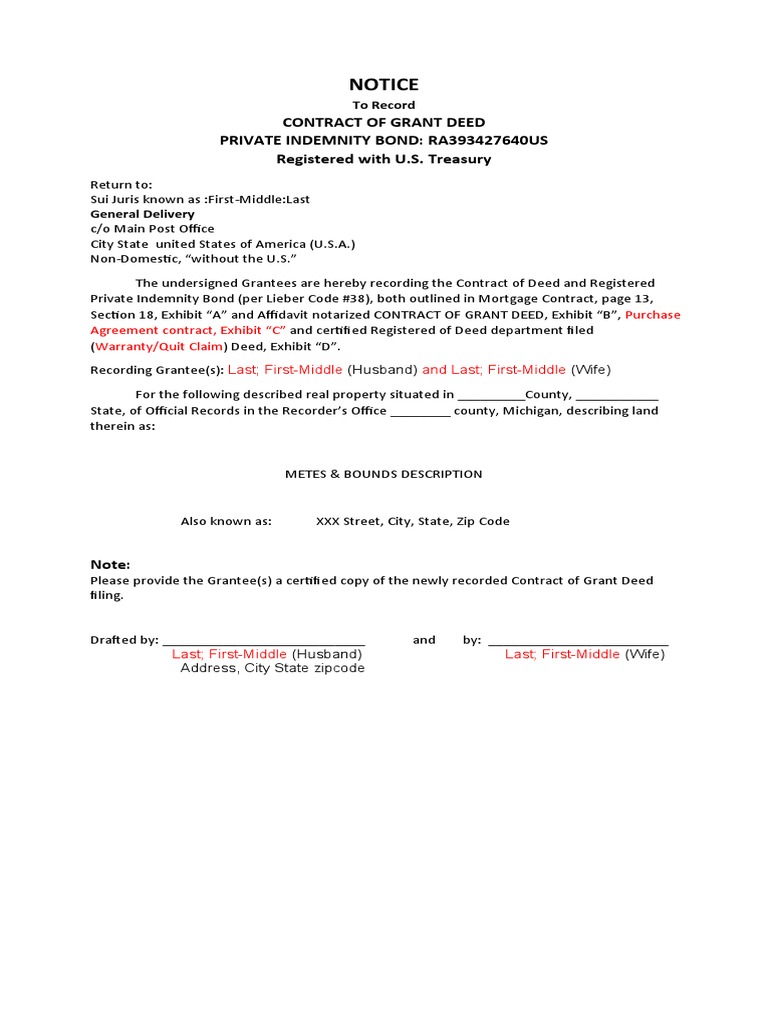 Updated To Stop or Pre - Foreclosure of Real Property - Affidavit ...