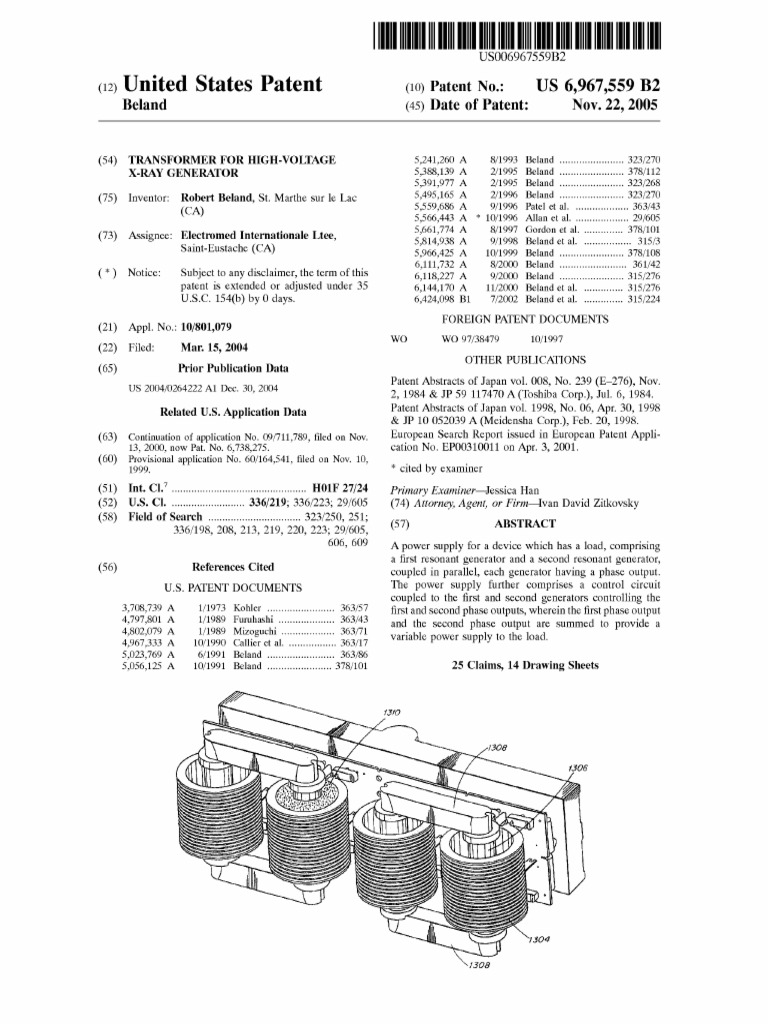 Transormer For HV X Ray | PDF | Power Inverter | Capacitor