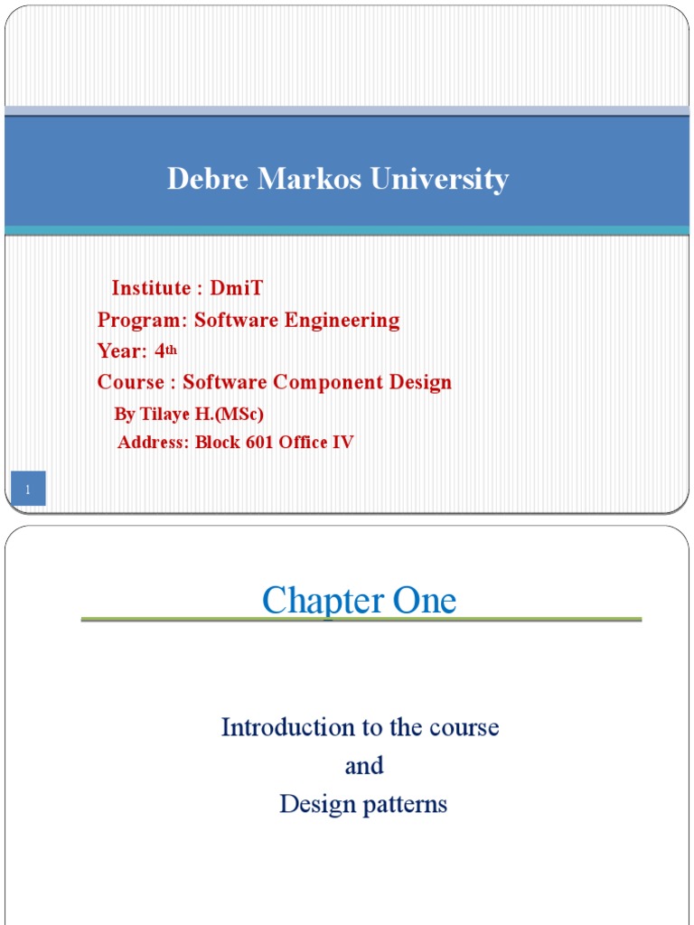 Software Component Design Course Syllabus | PDF | Class (Computer Programming) | Software Design ...