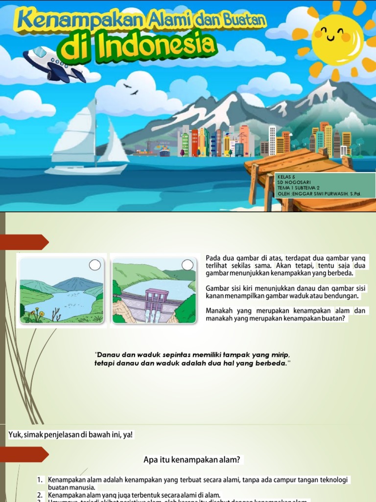 KENAMPAKAN ALAM DAN BUATAN DI INDONESIA Sudah | PDF