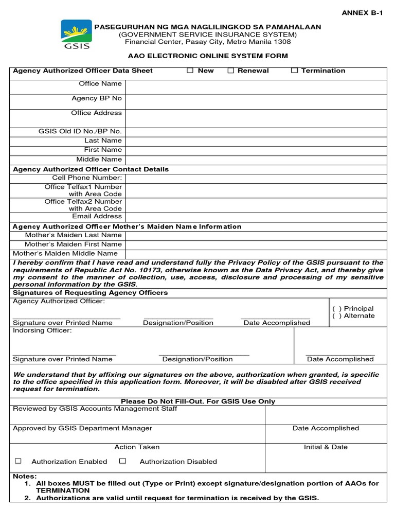 NEW AAO Electronic Online System Form | PDF | Crime Prevention | Government