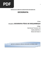 Características do Relevo de Moçambique | PDF | Terreno | Moçambique