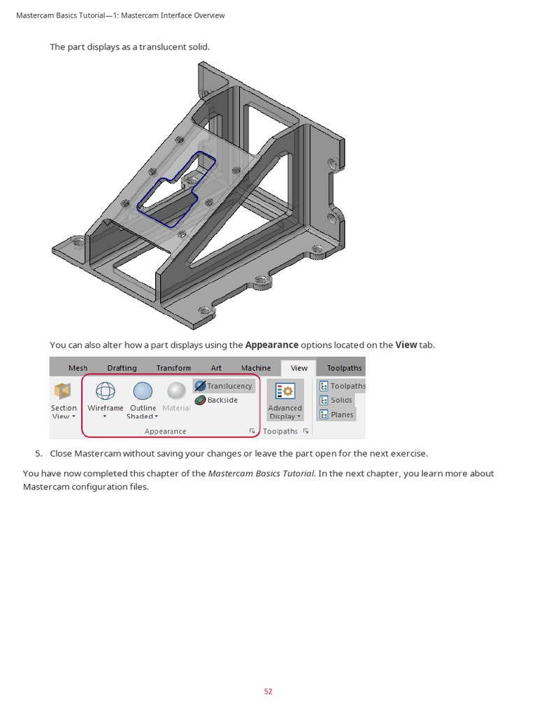 Mastercam 2022 Basics Tutorial - Part18 | PDF