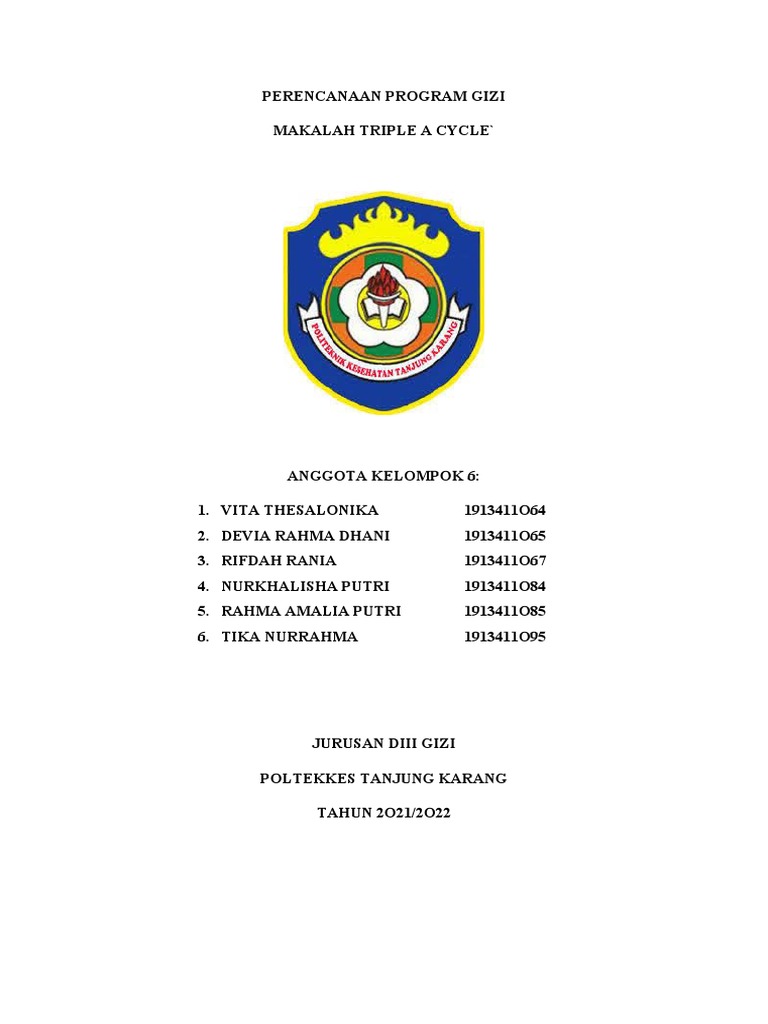 Langkah-Langkah Triple A Cycle Gizi | PDF | Kesehatan Holistik