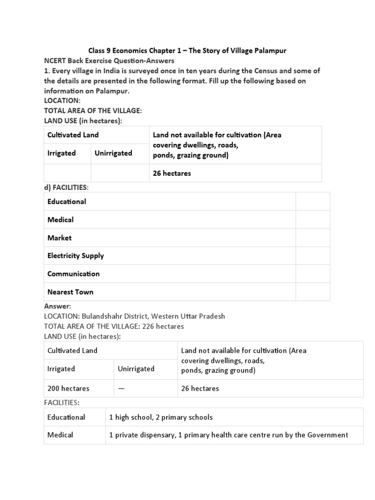 Class 9 Economics Chapter 1 Till PT-1 | PDF | Economies