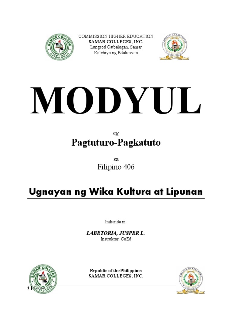 Midterm Modyul Fil 406 | PDF