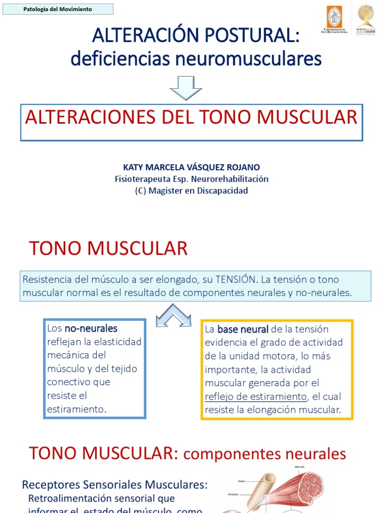 ALTERACIÓN DEL TONO MUSCULAR - Clase Patología Del Movimiento MOODLE ...