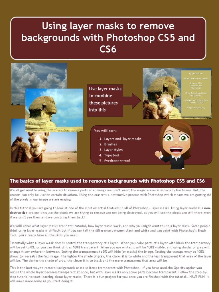 Using Layer Masks To Remove Backgrounds With Photoshop CS5 and CS6 ...