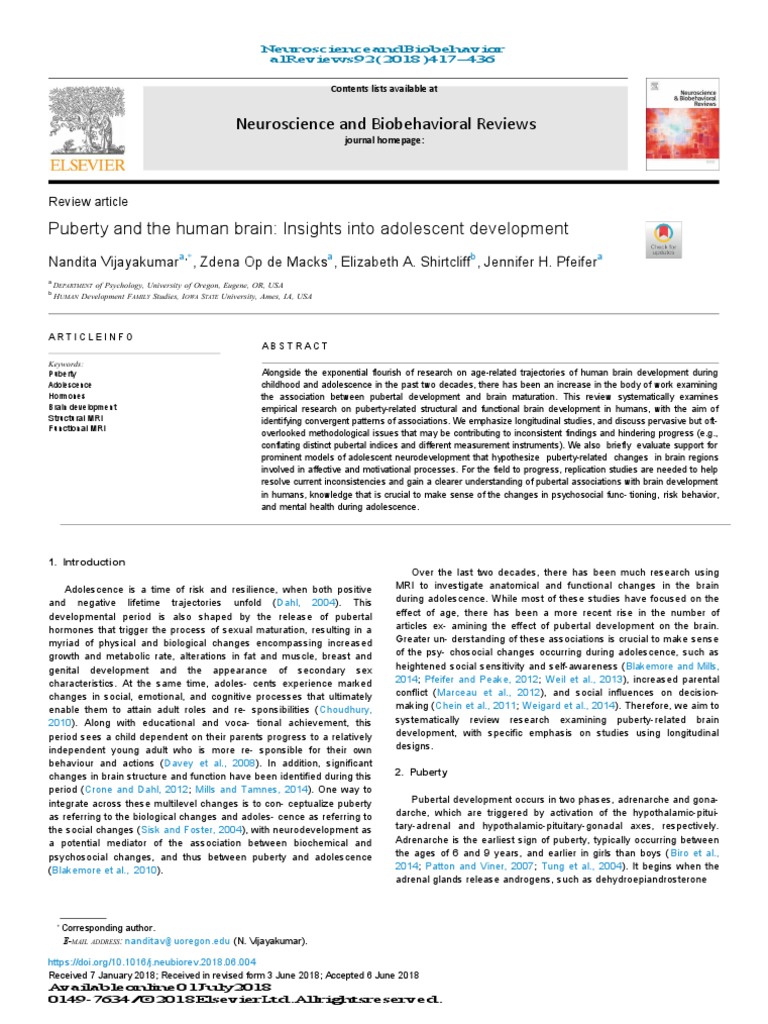 Puberty Pdf Puberty Luteinizing Hormone