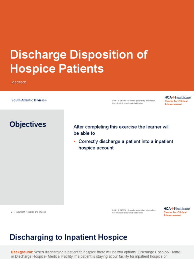 Inpatient Hospice Discharge Guide | PDF | Patient | Palliative Care