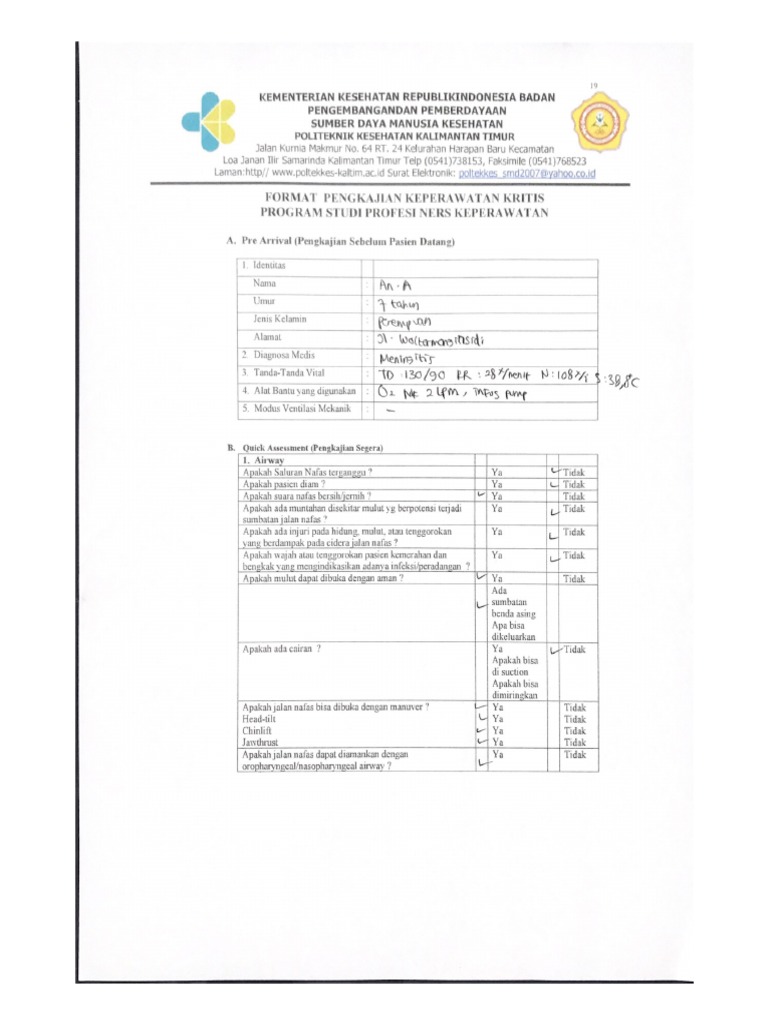 Askep Meningitis PICU Wini | PDF