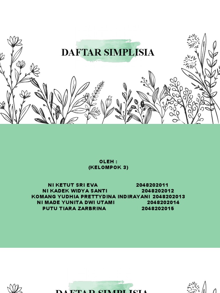 Farmakognosi Simplisia | PDF