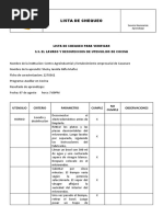 Check List Embarques | PDF