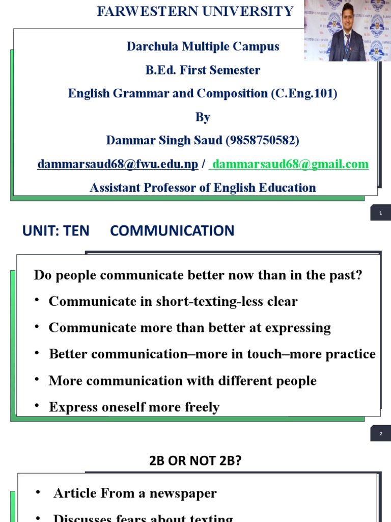 2b or Not 2b | PDF | Communication | English Language