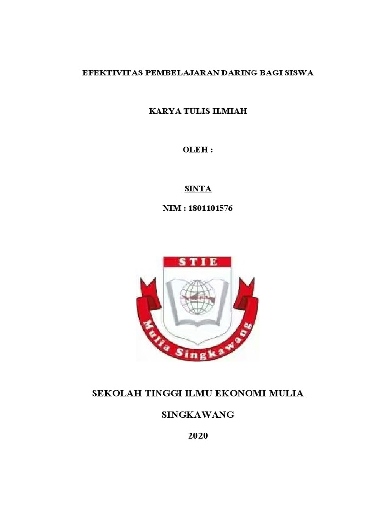 Efektifitas Pembelajaran Daring Bagi Siswa | PDF | Karier & Perkembangan | Ilmu Sosial