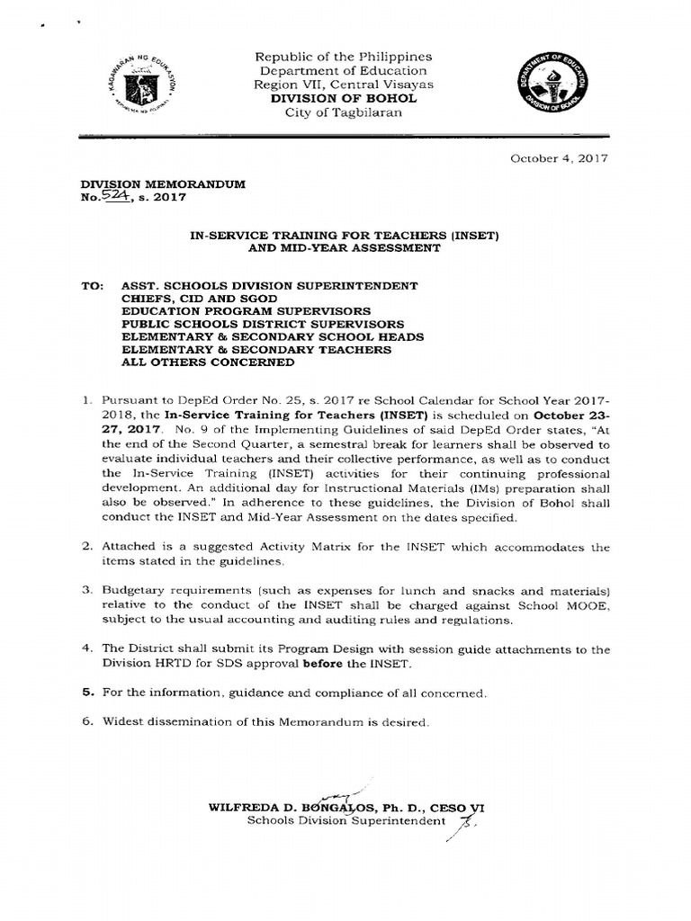 Inservice Training | PDF