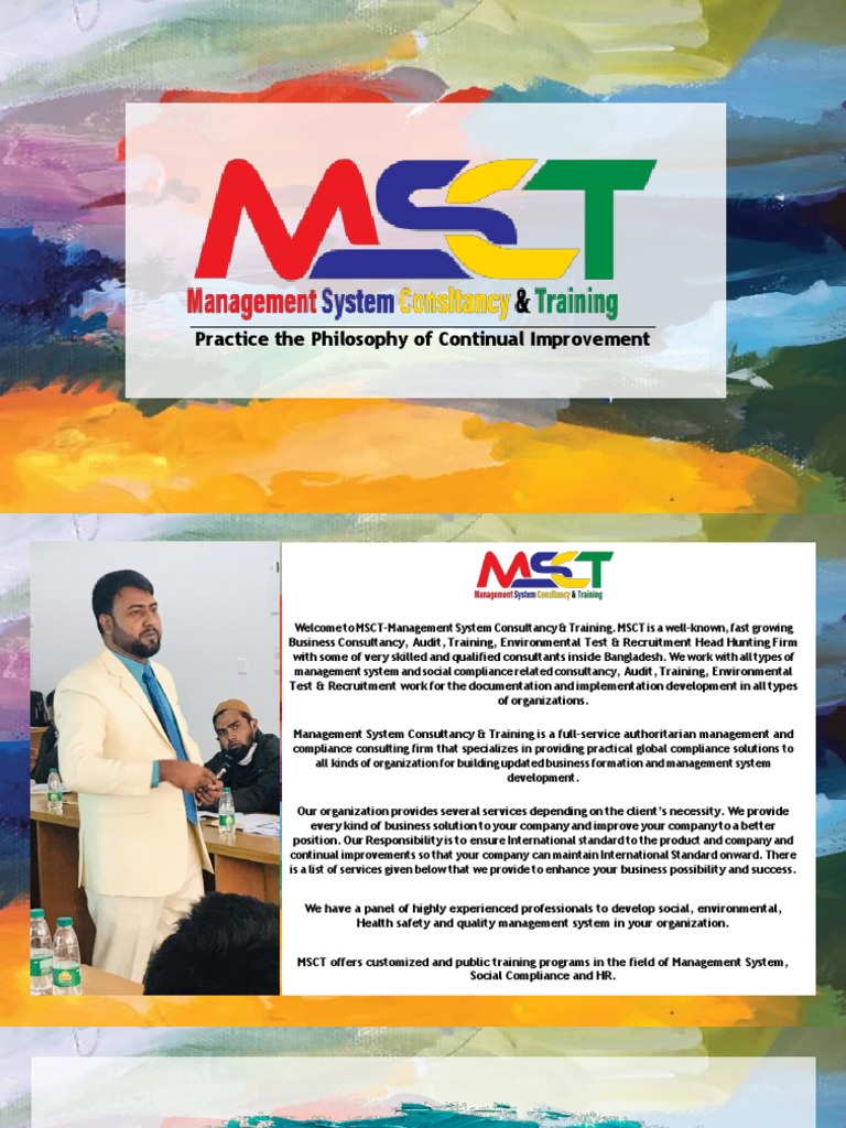 MSCT Profile-2021 | PDF | Environmental Impact Assessment | Audit