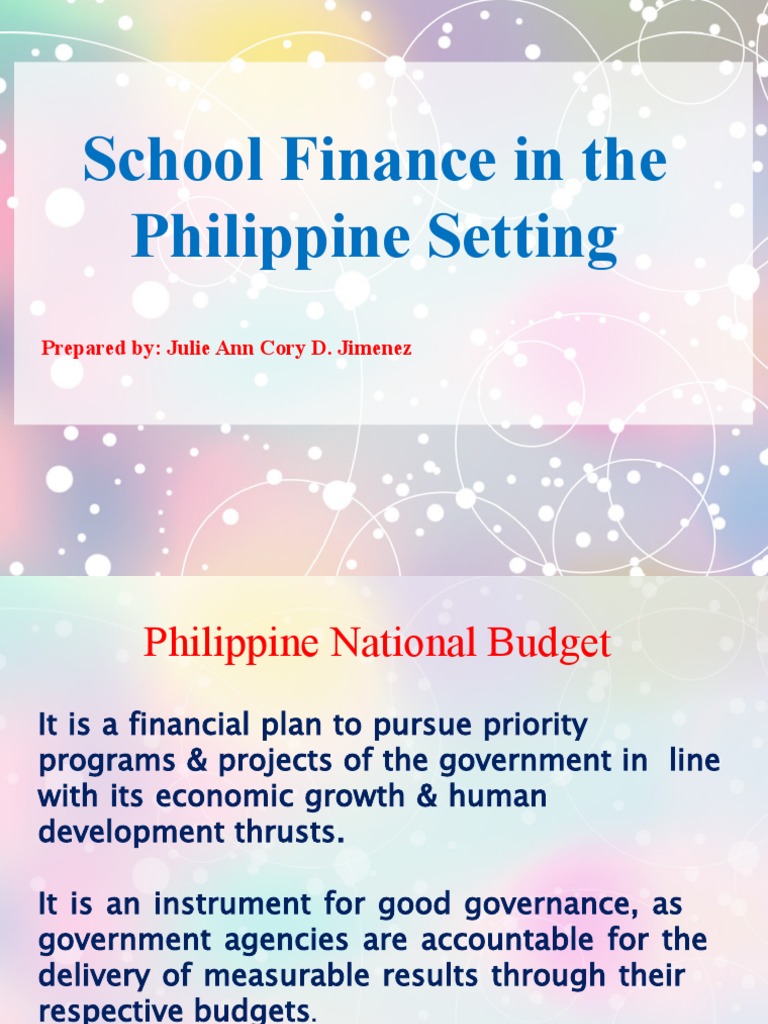 Philippine School Finance Policy Overview | PDF | Budget | Veto