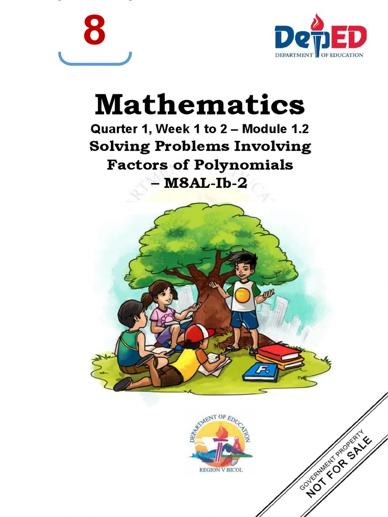 Mathematics: Solving Problems Involving Factors of Polynomials - M8AL ...