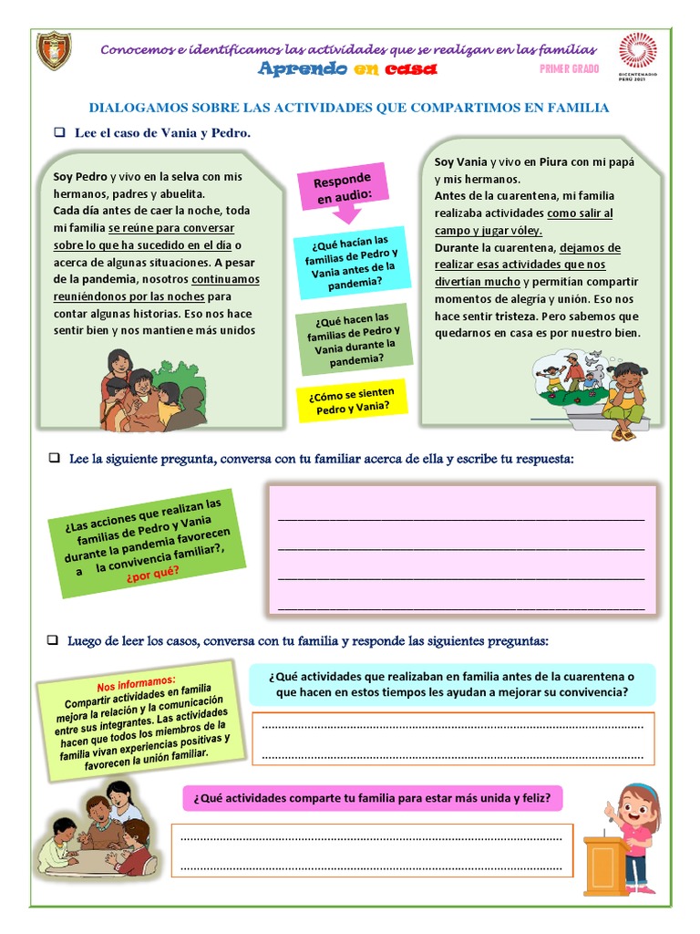 26-4-21-Dialogamos Sobre Actividades en Familia | PDF