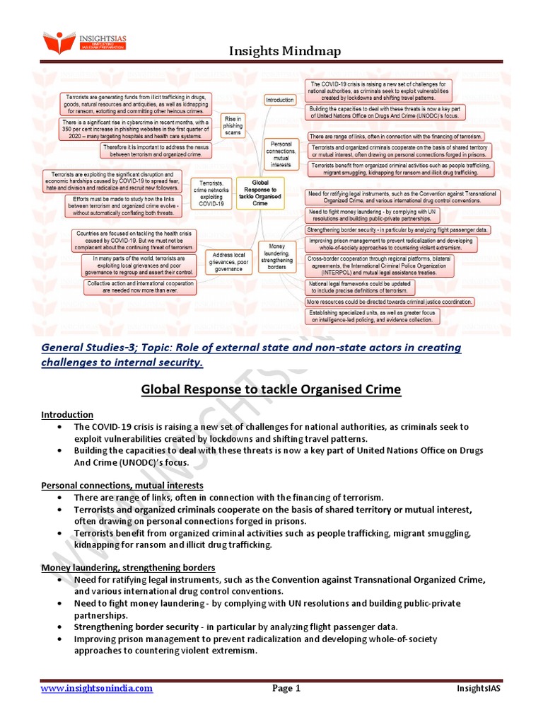 Global Strategies Against Organized Crime | PDF | Organized Crime ...