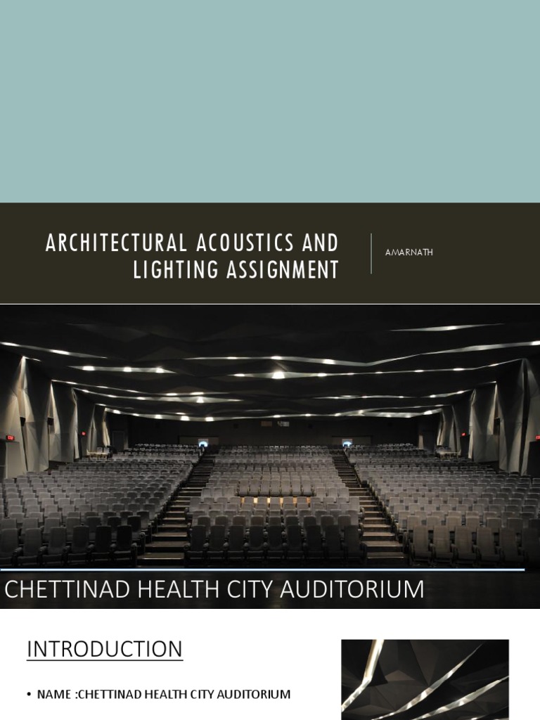 Chettinad Health City Auditorium Case Study | PDF | Glasses | Building ...