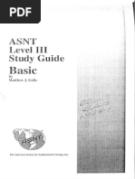 ASNT Level-3 Basic Study Guide With Q&A | PDF