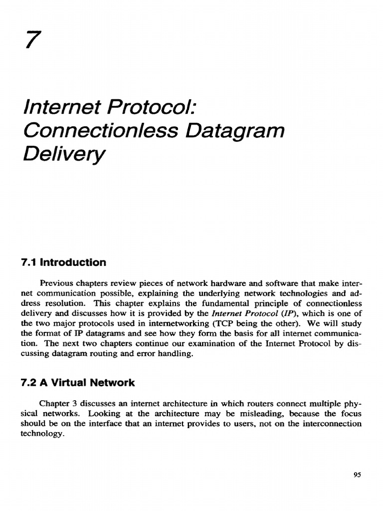 Unit III - Comer Douglas Internetworking With TCP IP Vol.1 | PDF ...