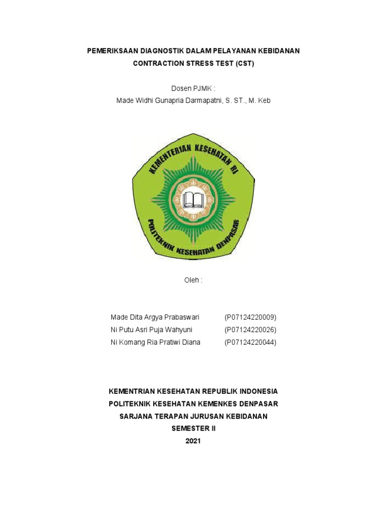 Contraction Stress Test (CST) | PDF