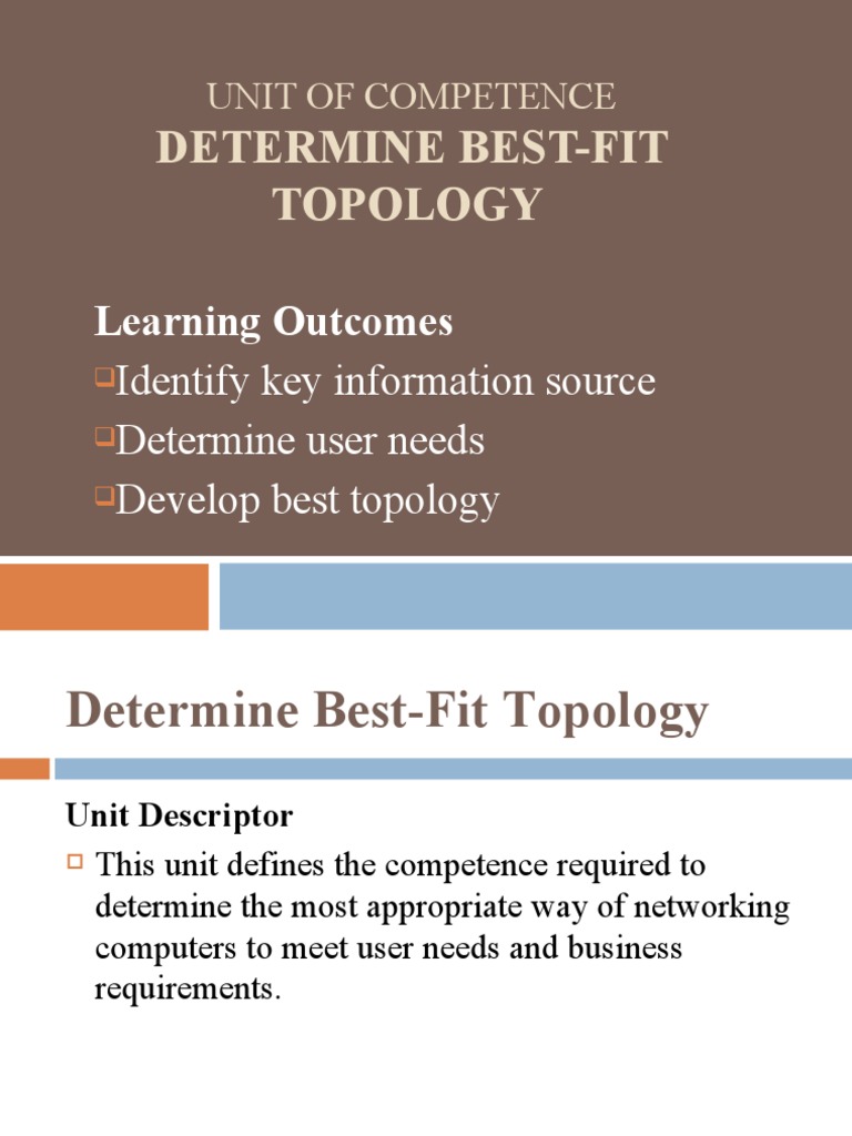 Determine Best Fit Topology | PDF | Network Topology | Ethernet