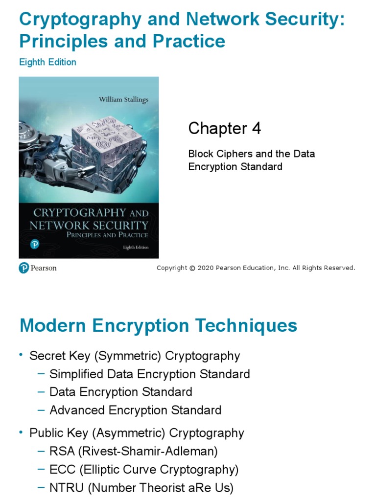 Lecture 3 - Data Encryption Standard | PDF | Cryptography | Encryption