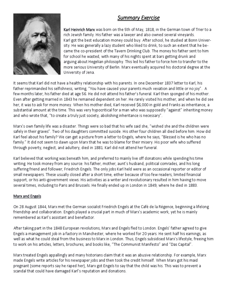 1 Marx Worksheet 2 | Download Free PDF | Marxism | Karl Marx