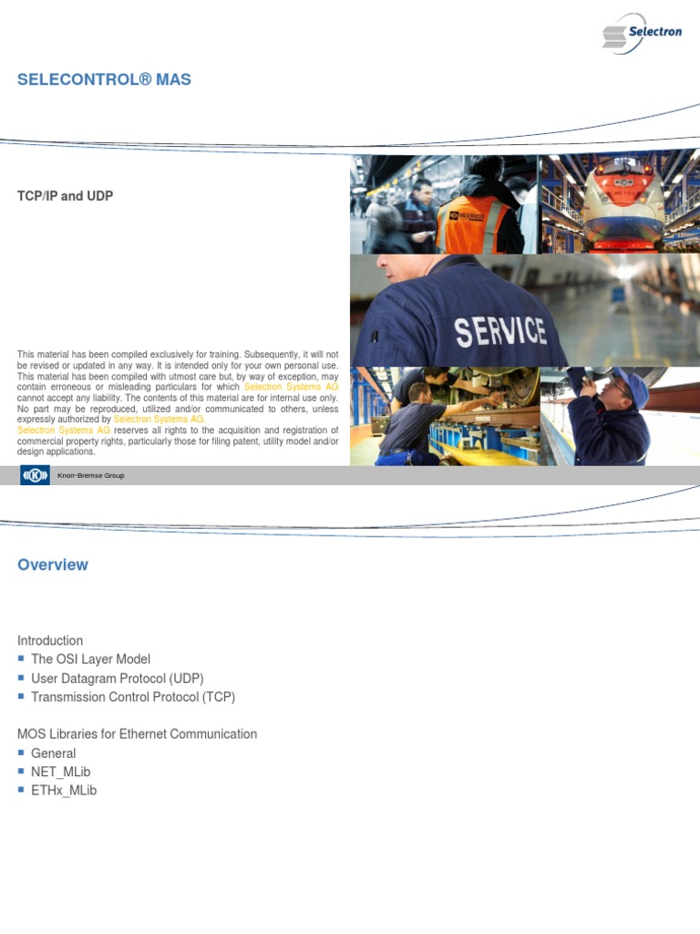 Selecontrol® Mas: Tcp/Ip and Udp | PDF | Internet Protocol Suite | Transmission Control Protocol