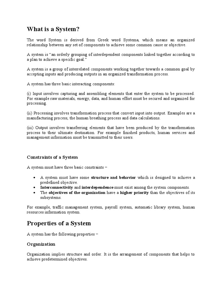 The Word System | PDF | System | Input/Output