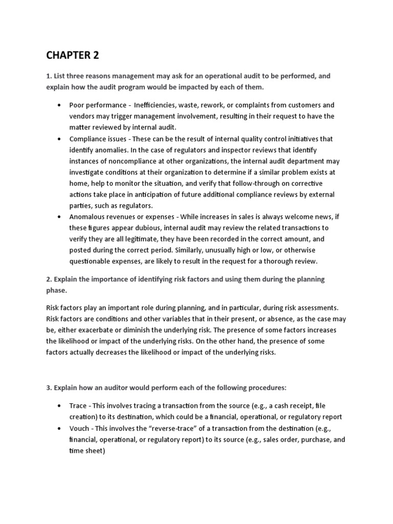 Chapter2 | PDF | Audit | Internal Audit
