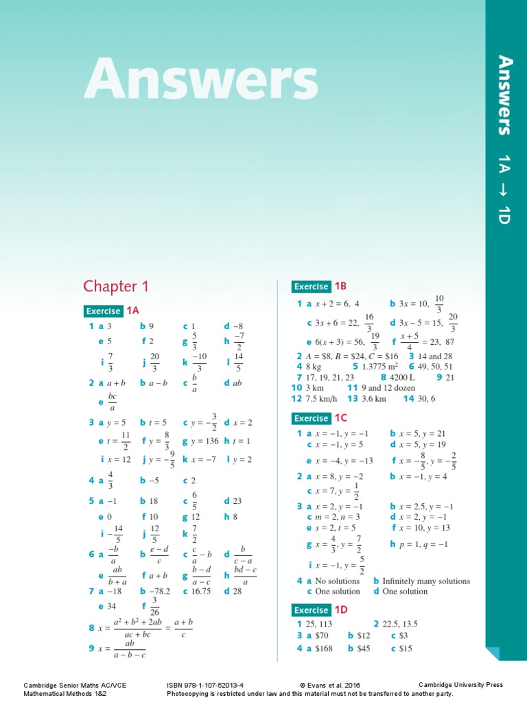 Answers Math M | PDF | Elementary Geometry