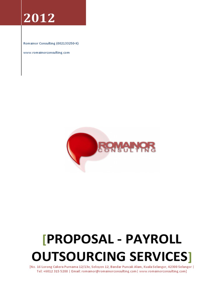 Proposal Payroll Outsourcing Services | PDF | Payroll | Banks