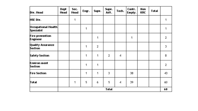 HSE Div Organogram | PDF