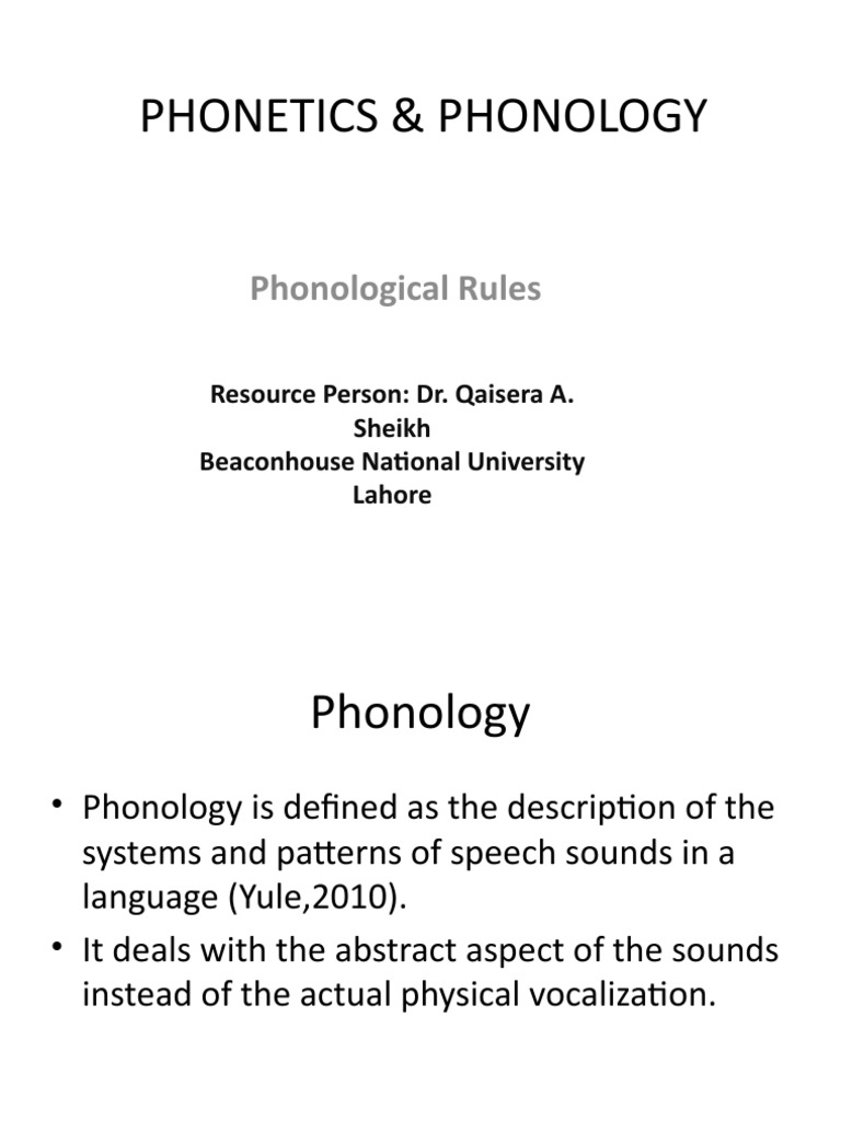 Key Phonological Rules Explained | PDF | Vowel | Phoneme